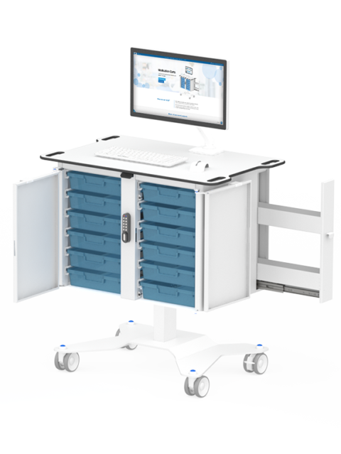 Height Adjustable Phlebotomy Carts | Mobile Medical Cabinets