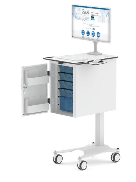 Height Adjustable Phlebotomy Carts | Mobile Medical Cabinets